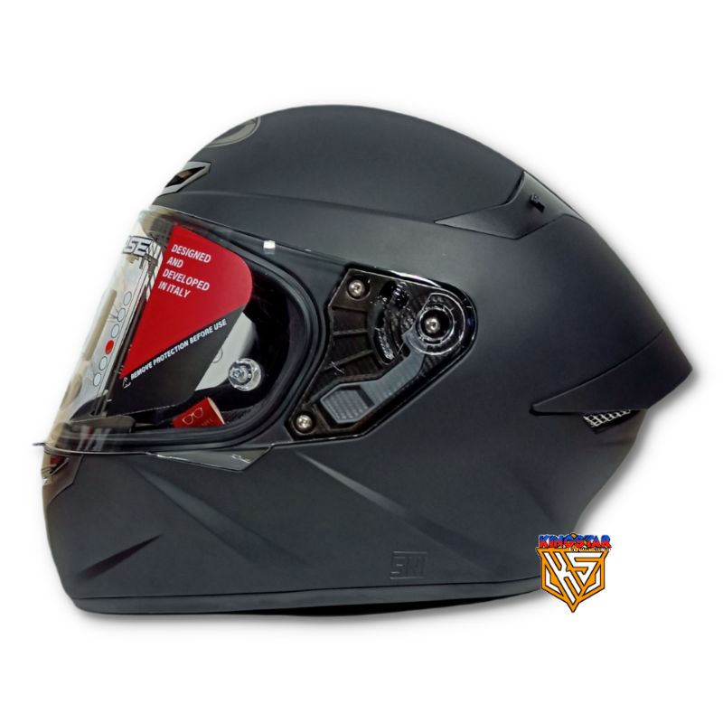 Jual HELM KYT TT COURSE | BLACK DOFF | FULL FACE | Shopee Indonesia