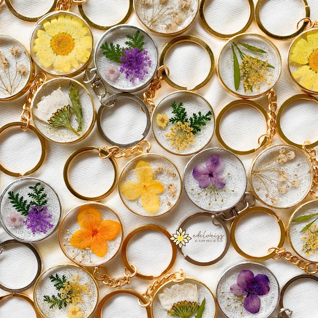 Jual Gantungan Kunci Resin Dried Flower | Gantungan Kunci / Keychain ...