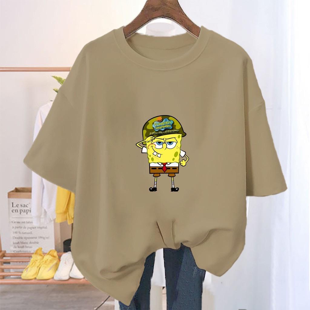 Jual [COD] KAOS SPONGEBOB SQUAREPANTS KAOS DISTRO KAOS BAJU WANITA BAJU ...