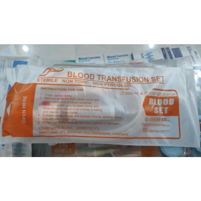 Jual BLOOD TRANFUSION SET HD / SET TRANFUSI DARAH HD | Shopee Indonesia