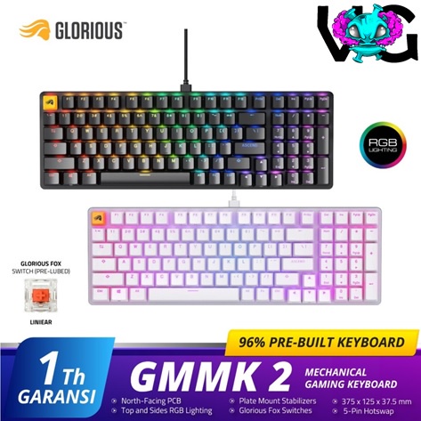 Jual Glorious GMMK 2 96% Pre-Built RGB Mechanical - Gaming Keyboard ...