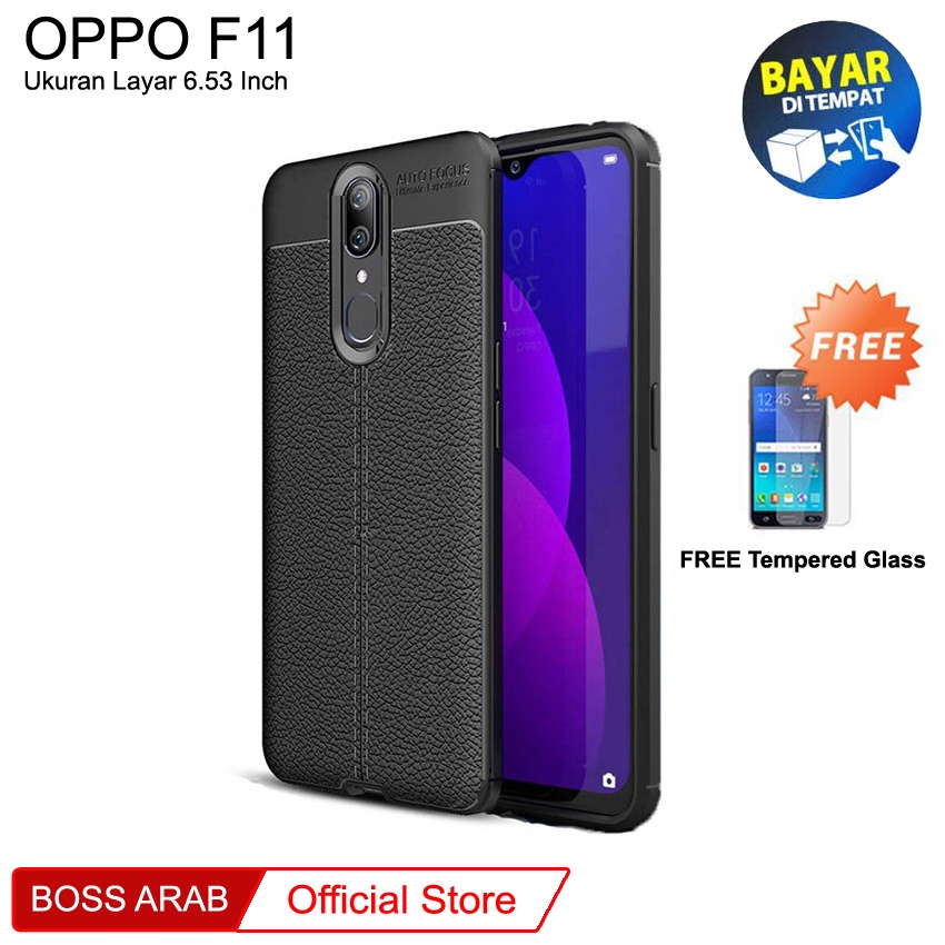 Jual Case Auto Fokus OPPO F11 (6.53") | Leather Soft Case Premium ...