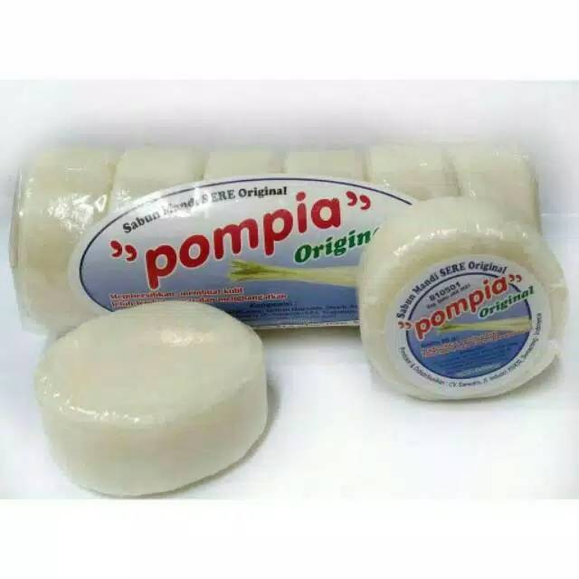 Jual Sabun Sereh Pompia Original Bulat 80gr 1 slop || Sabun Pencerah ...