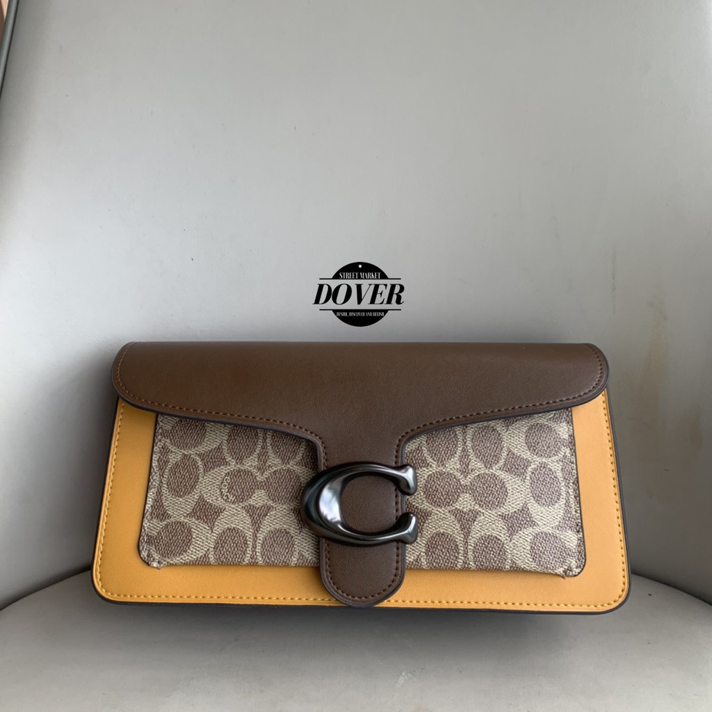 Jual Coach Tabby 26 Shoulder Bag In Signature Canvas Tan Yellow ...