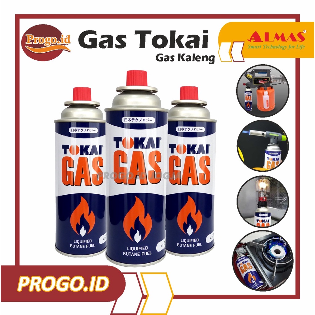 Jual Gas Kaleng Refil Isi Ulang Kompor Portable Tokai 235 Gram | Tabung ...