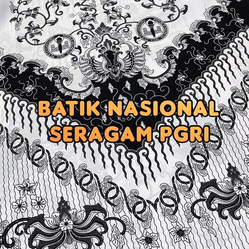 Jual KAIN BATIK NASIONAL SERAGAM PGRI MOTIF KUSUMA BANGSA PER 2.25 ...