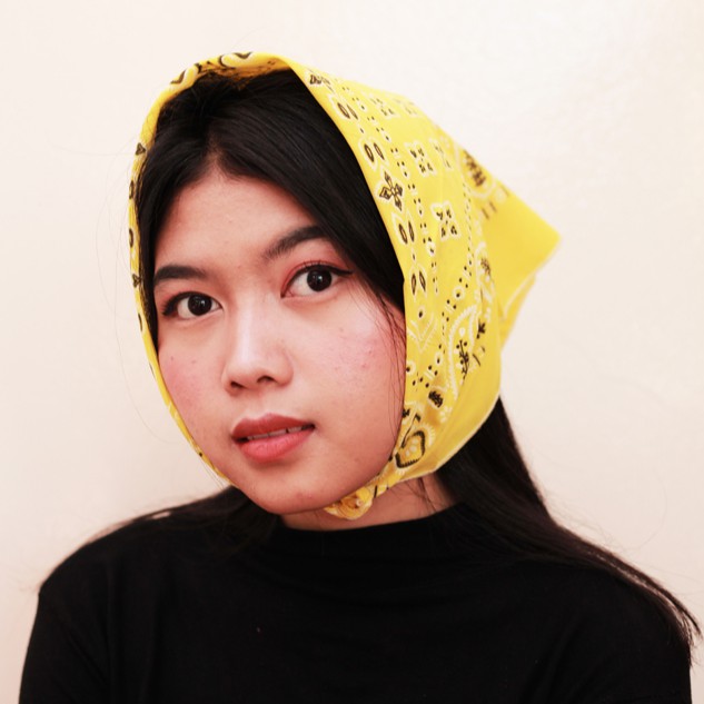 Jual BANDANA / SCARF RETRO "KUNING MUDA"' | Shopee Indonesia