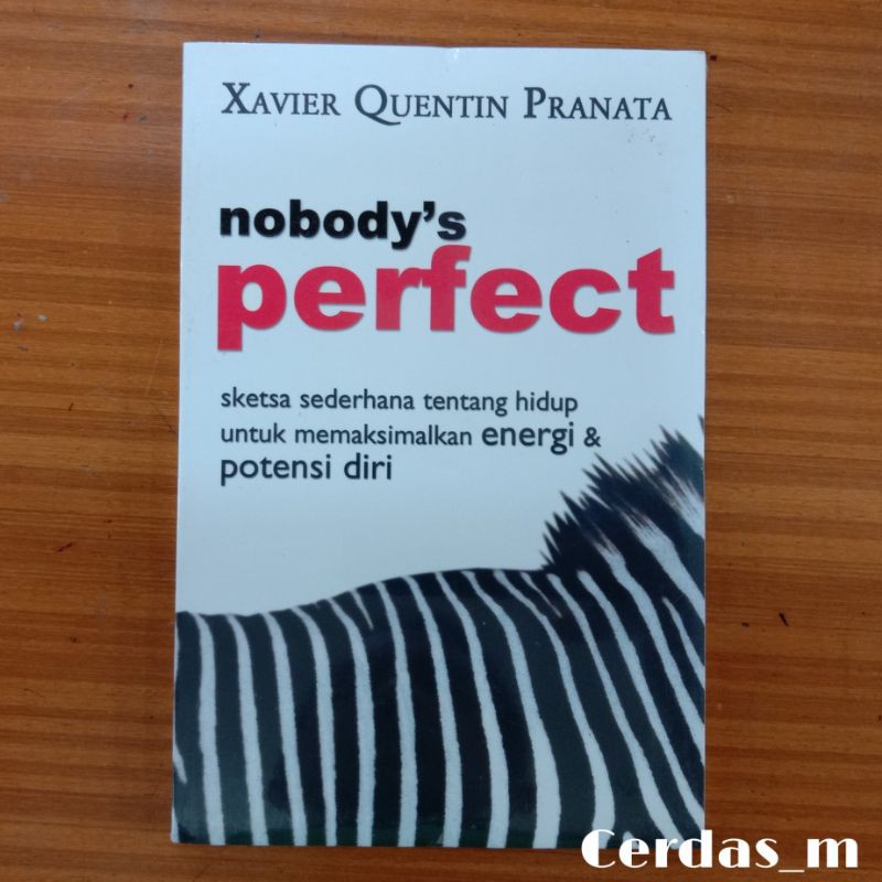 Jual Buku Nobody's Perfect - Xavier Quentin Pranata | Shopee Indonesia