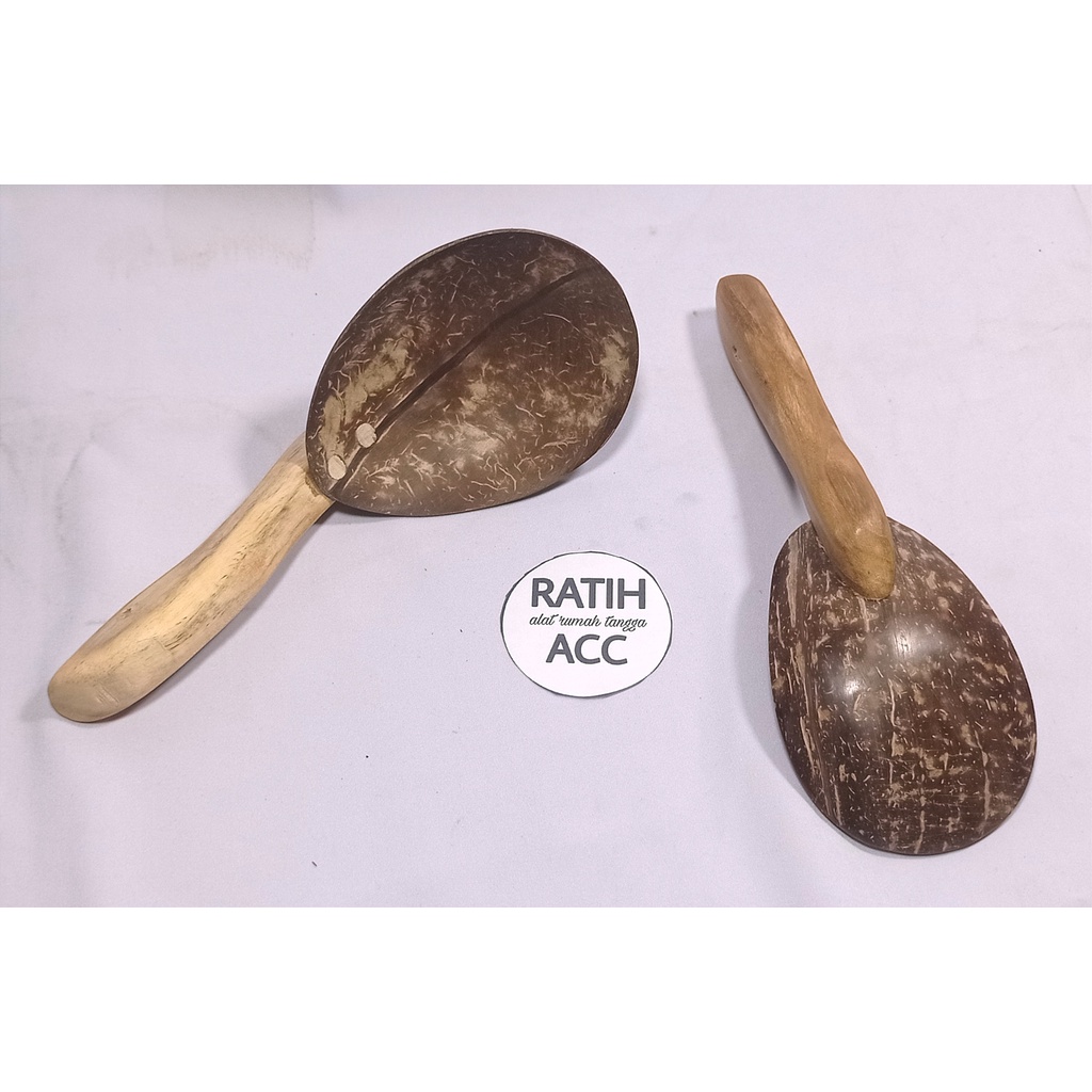 Jual entong batok kelapa centong sendok nasi tempurung | Shopee Indonesia