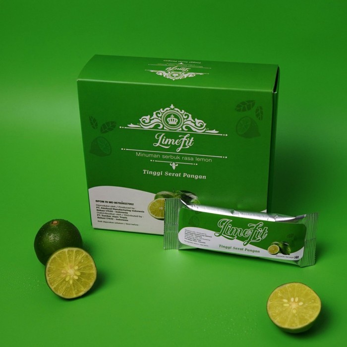Jual LIMEFIT ORIGINAL MINUMAN PELANGSING HERBAL RASA LEMON ISI 10 ...