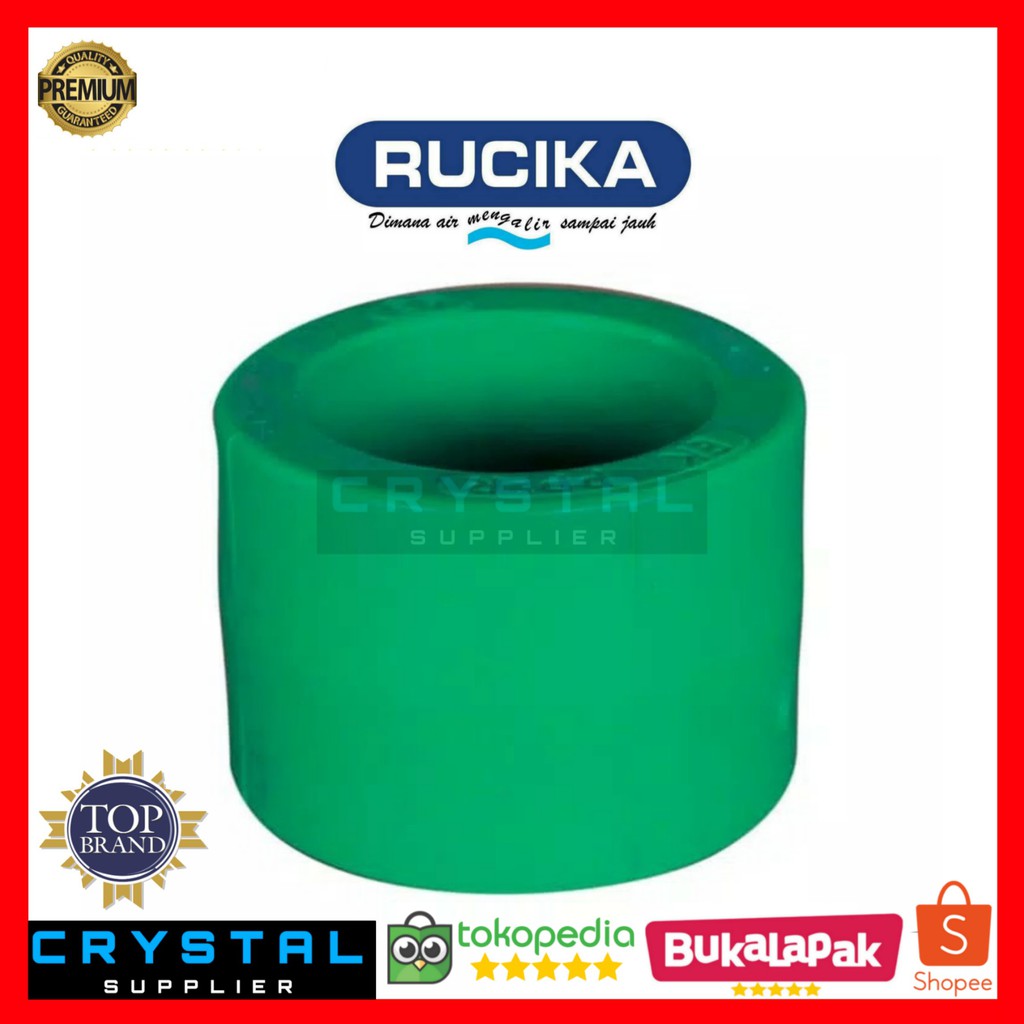 Jual SOK PPR RUCIKA 4" inch GREEN / COUPLER Soket Sock Wavin Tigris 110 ...