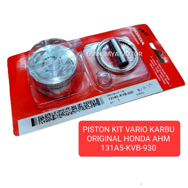 Jual PISTON KIT SEHER SET VARIO KARBU ORIGINAL AHM OSE.100 HGP 131A5 ...