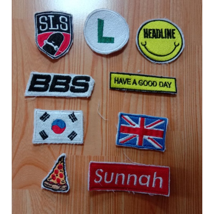 Jual Patch Bordir Custom Nama Logo Tulisan Patch Nama Patch Logo Banyak ...