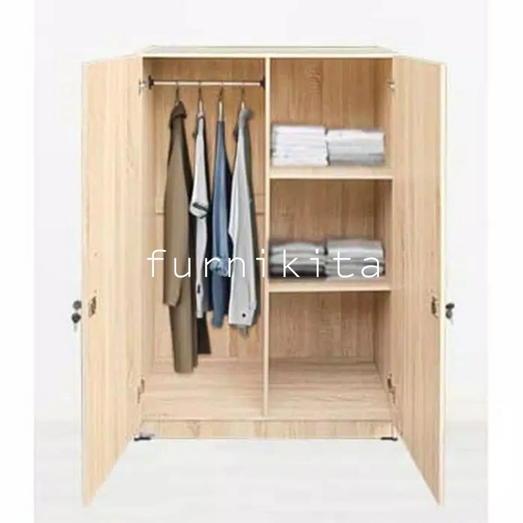 Jual LEMARI PAKAIAN KAYU BABY LOCKER MINIMALIS BL05 | Shopee Indonesia