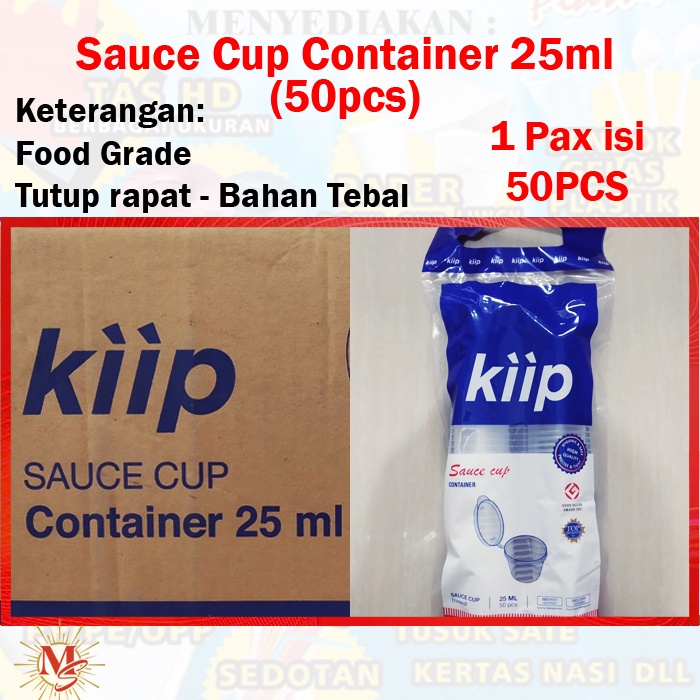 Jual Produk Thinwall Container Cup Sambal / Sauce Container / Cup Saus ...
