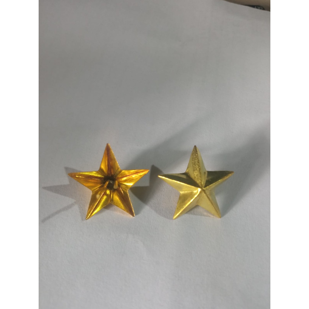 Jual Pin Bintang 1,5cm dan 2cm - Bintang Logam Warna Emas - Pin Bintang ...