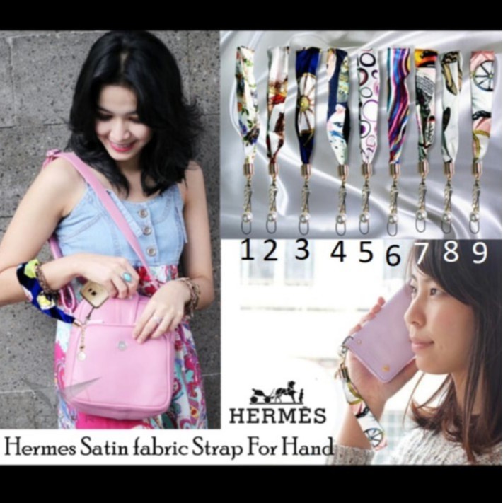 Jual TALI HP / GANTUNGAN HP SATIN FABRIC STRAP/TALI TANGAN SATIN ...