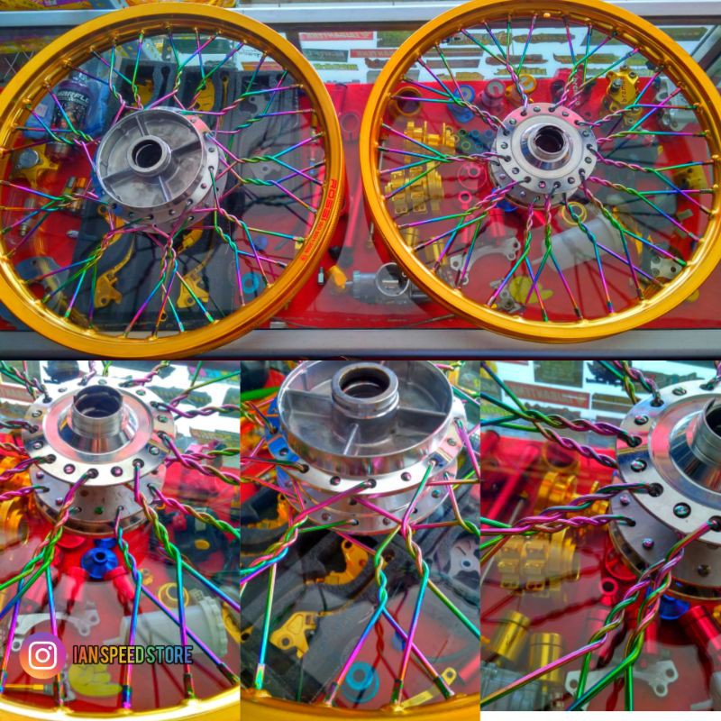 Jual paketan velg jinfei ruji plintir for vixion,fu, jupiter, supra, mx ...