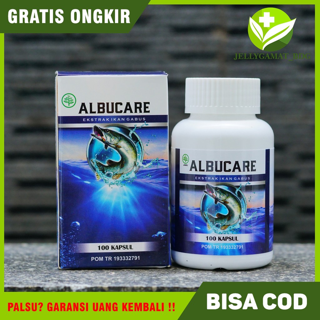 Jual Albucare Kapsul Albumin Ekstrak Ikan Gabus Original 100% Asli Kota ...