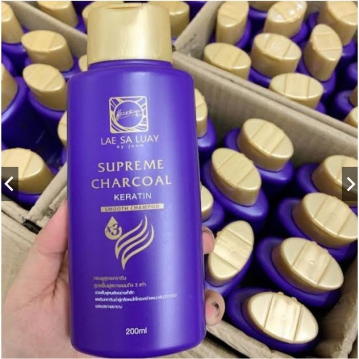 Jual Lae Sa Luay Supreme Charcoal Keratin Smooth Shampoo | Shopee Indonesia
