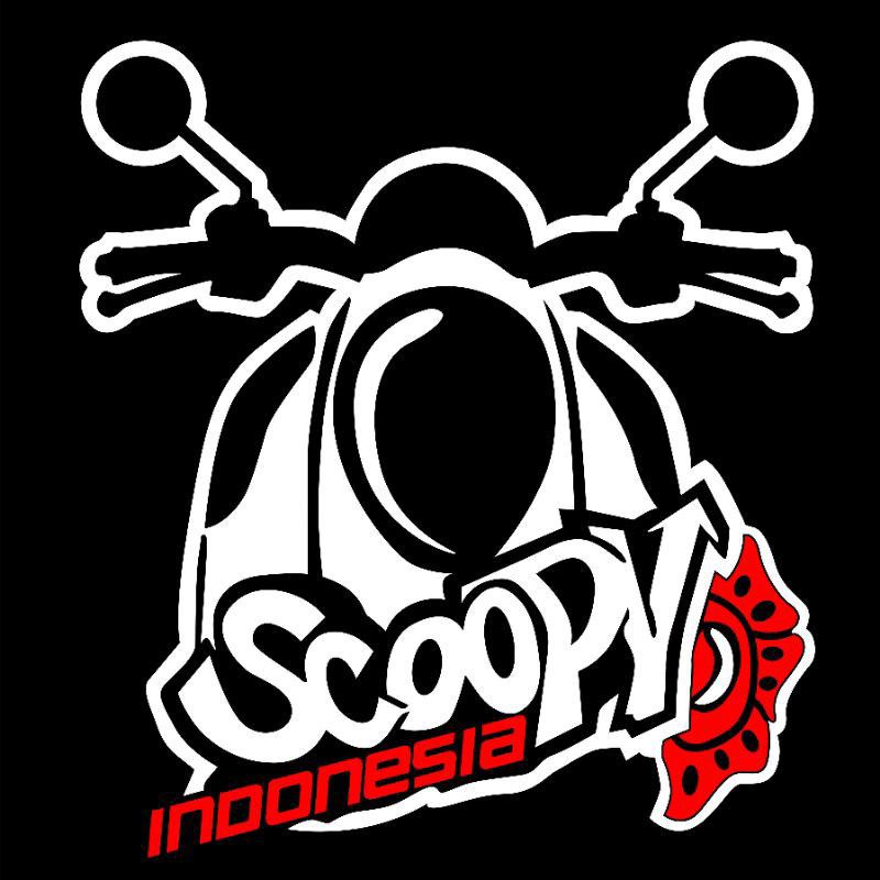 Jual Cutting Sticker Nama Stiker Logo Scoopy Indonesia Sticker ...