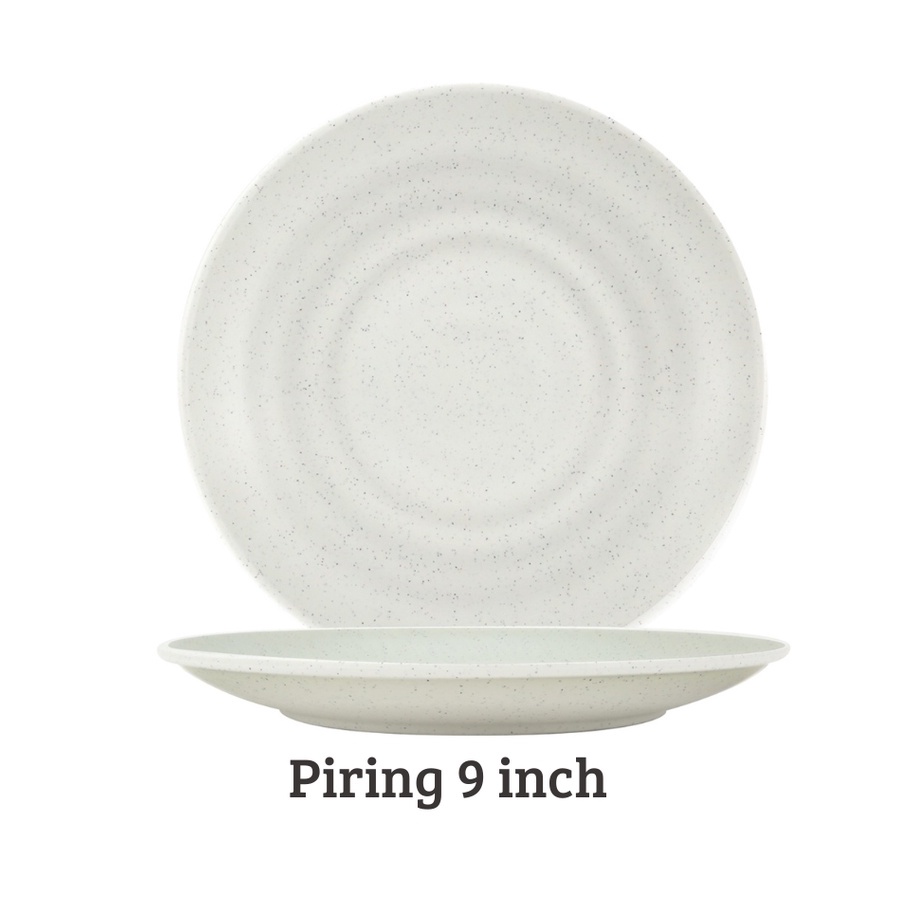 Jual Piring Makan Motif Batu 23cm dan 15cm - Piring Cosmic - Melamin ...
