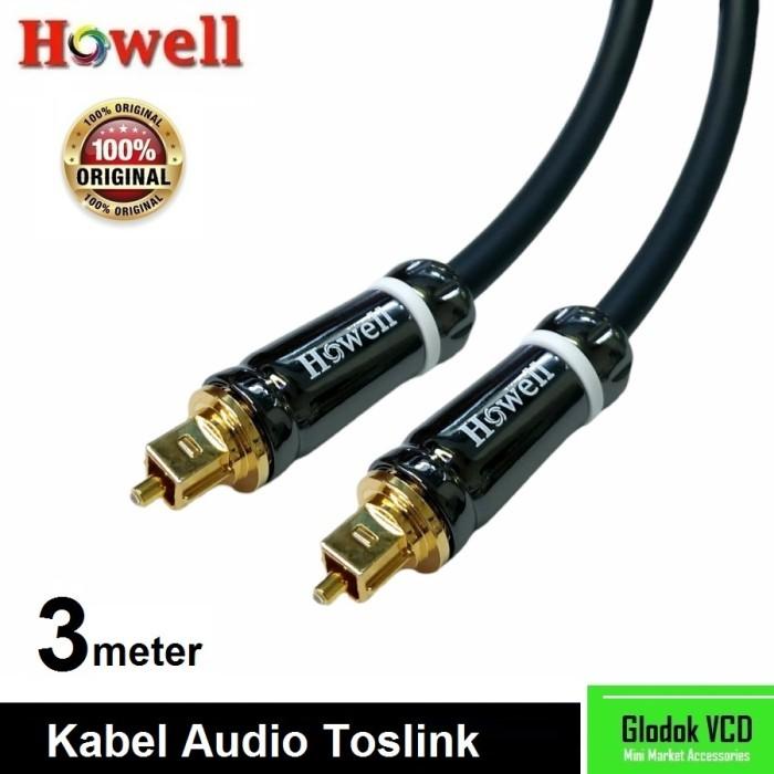 Jual Kabel Konektor Howell Kabel Audio Fiber Optic / Toslink 3M ...