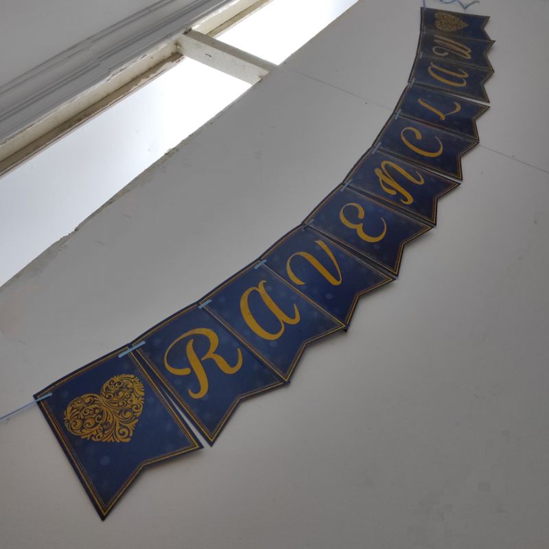 Jual Ravenclaw Banner Hogwarts house Harry Potter bunting flag Dekorasi ...