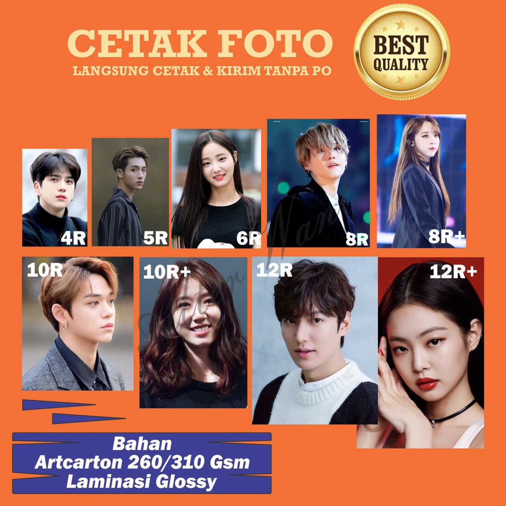 Jual Cetak Foto Ukuran 4R, 5R, 6R, 8R, 8R+, 10R, 10R+, 12R, 12R+ Hasil Tajam & Tebal) | Shopee ...