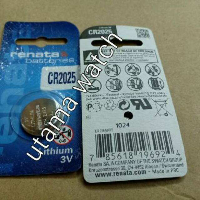 Jual Baterai renata Original 2025 Lithium 3vol Batu baterai jam tangan ...
