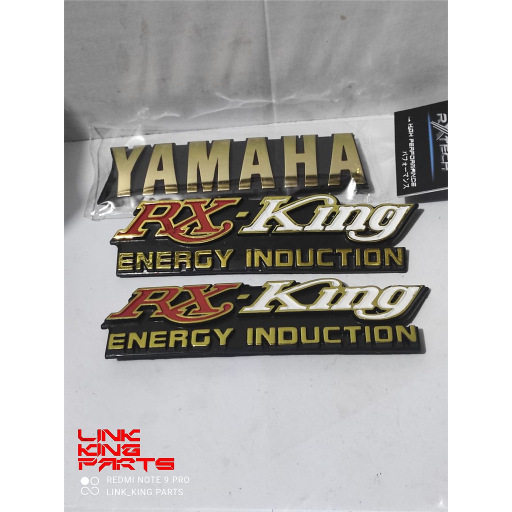 Jual EMBLEM YAMAHA PLUS EMBLEM RX KING SET MERAH PUTIH | Shopee Indonesia