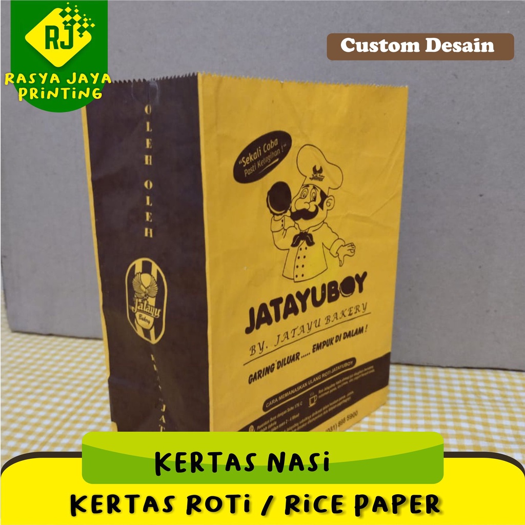 Jual Paperbag Roti / Paperbag Kue / Kertas Roti / Kertas kue / Paperbag ...