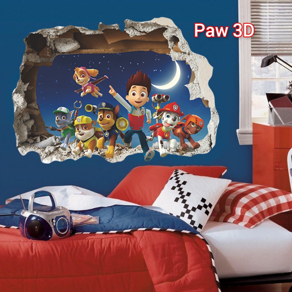 Jual WALLSTICKER PAW PATROL UTB DOG POLISI POLICE POLIS STICKER SETIKER ...