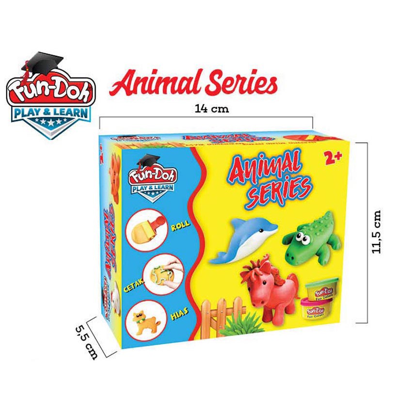 Jual ZM FUN DOH Animal Series - FUNDOH Mainan Lilin Binatang | Shopee ...