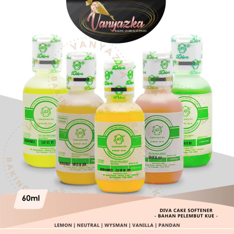 Jual Diva Cake Softener/Pelembut Kue&Roti Diva 60ml | Shopee Indonesia