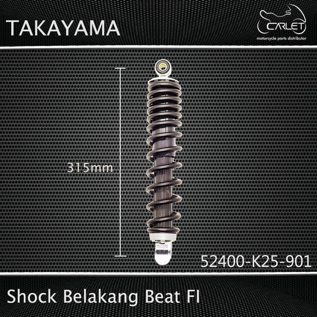 Jual Takayama Shock Breaker Shockbreaker Belakang K25 Beat FI / Scoopy FI / Spacy FI / Vario 110 ...