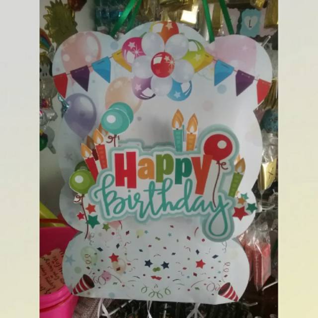 Jual cherryparty PINATA TARIK MOTIF HAPPY BIRTHDAY | Shopee Indonesia