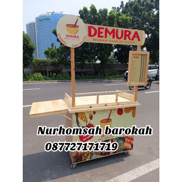 Jual gerobak kayu jati belanda/gerobak kayu murah/gerobak minimalis ...