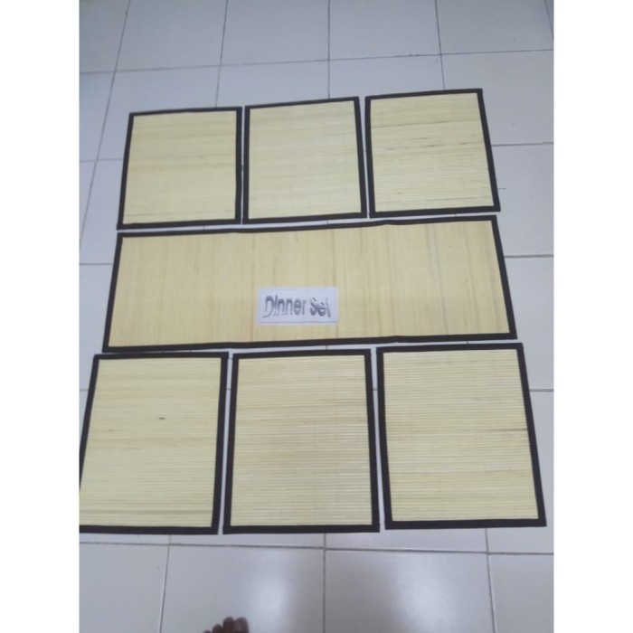 Jual Lampit/ rotan kalimantan tatakan piring gelas dinner set Saburina ...