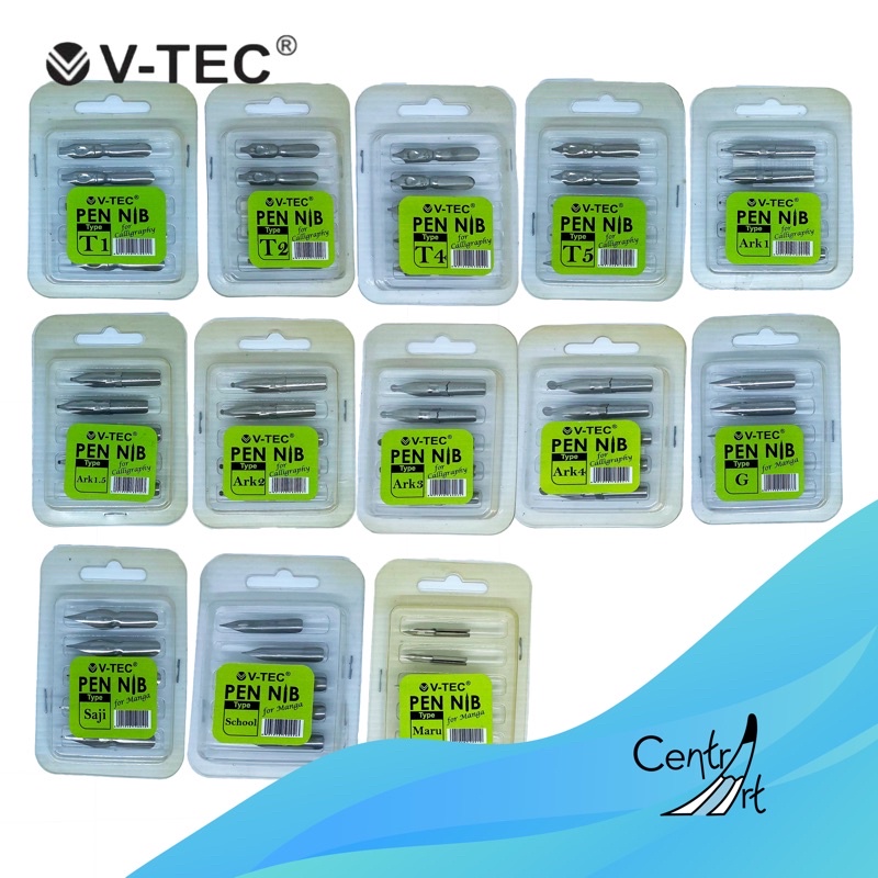 Jual VTEC pen nib dip pen calligraphy set 5pcs | Shopee Indonesia