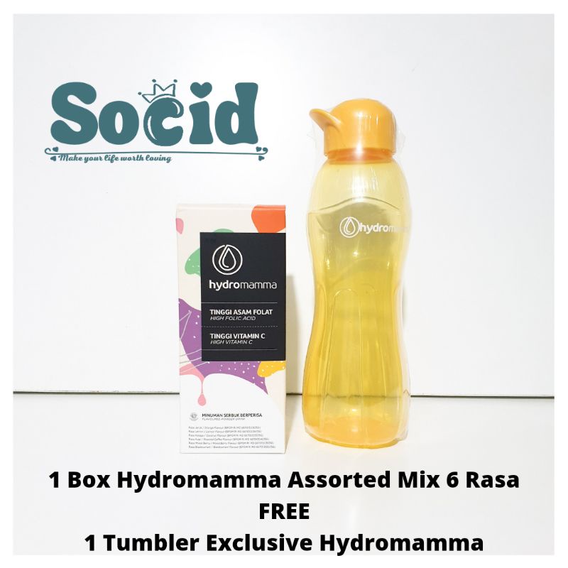 Jual [ FREE TUMBLER ] Hydromamma 1 Box Free 1 Tumbler Hydromamma ...