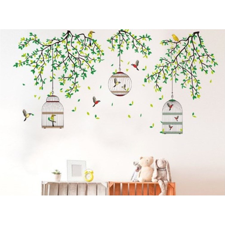 Jual METH WALLSTICKER POHON HIJAU GREEN TREE BRANCH RANTING STIKER ...