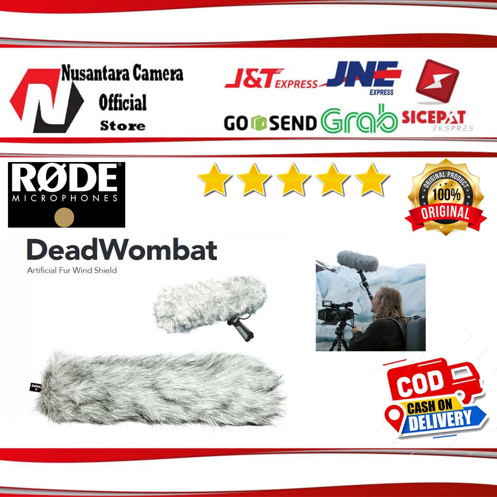 Jual RODE DeadWombat Artificial Fur Wind Shield for Blimp Dead Wombat ...