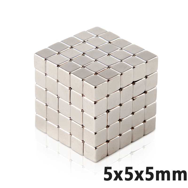 Jual Magnet Super Kuat Neodymium Strong NdFeB 5x5x5mm kotak 50 PCS ...