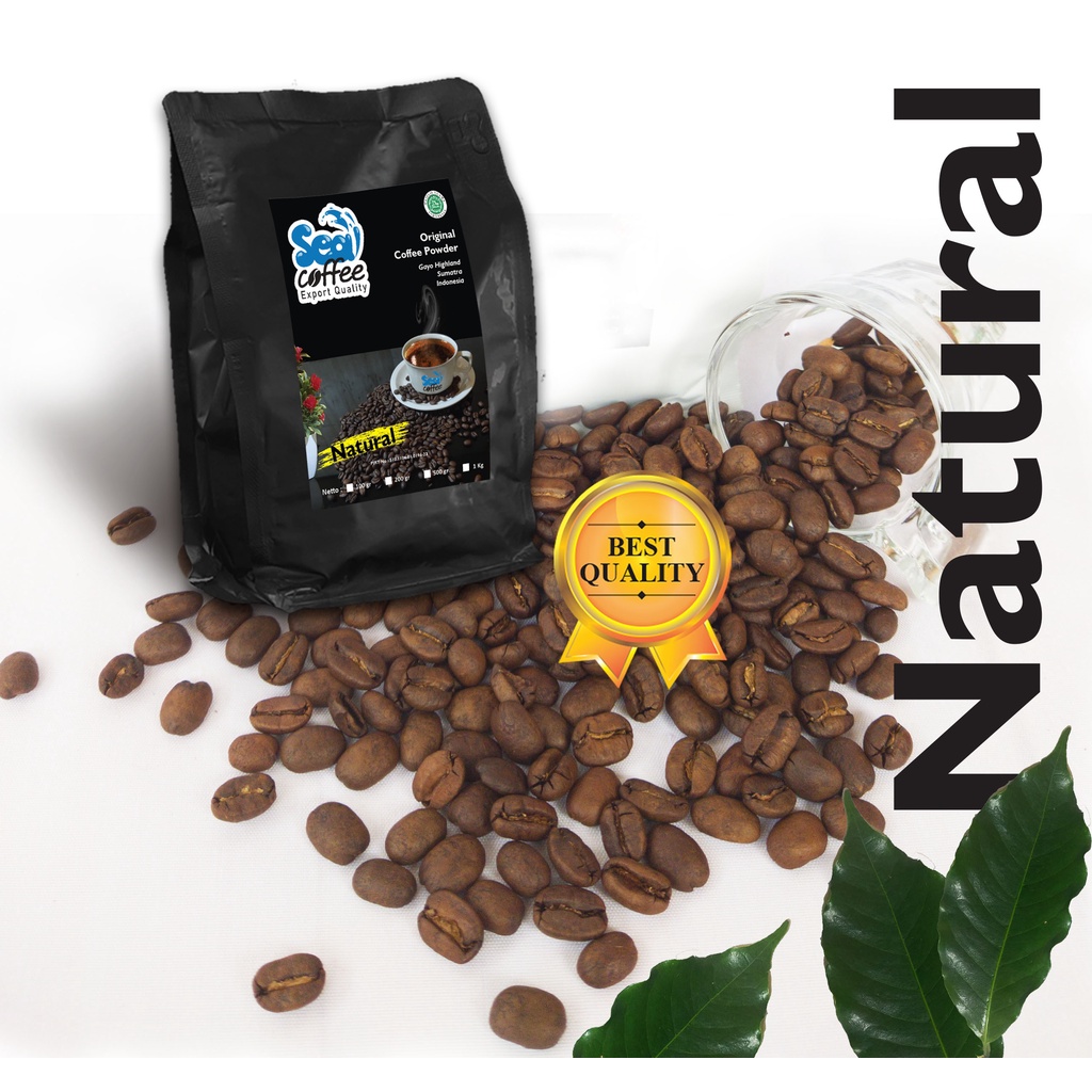Jual Kopi Arabika Gayo Natural 100% Asli Bubuk/Roasted beans 500 Gram ...