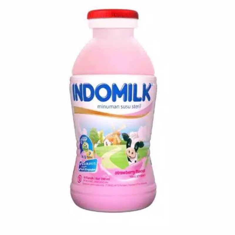 Jual INDOMILK Botol Susu UHT 190mL | Shopee Indonesia