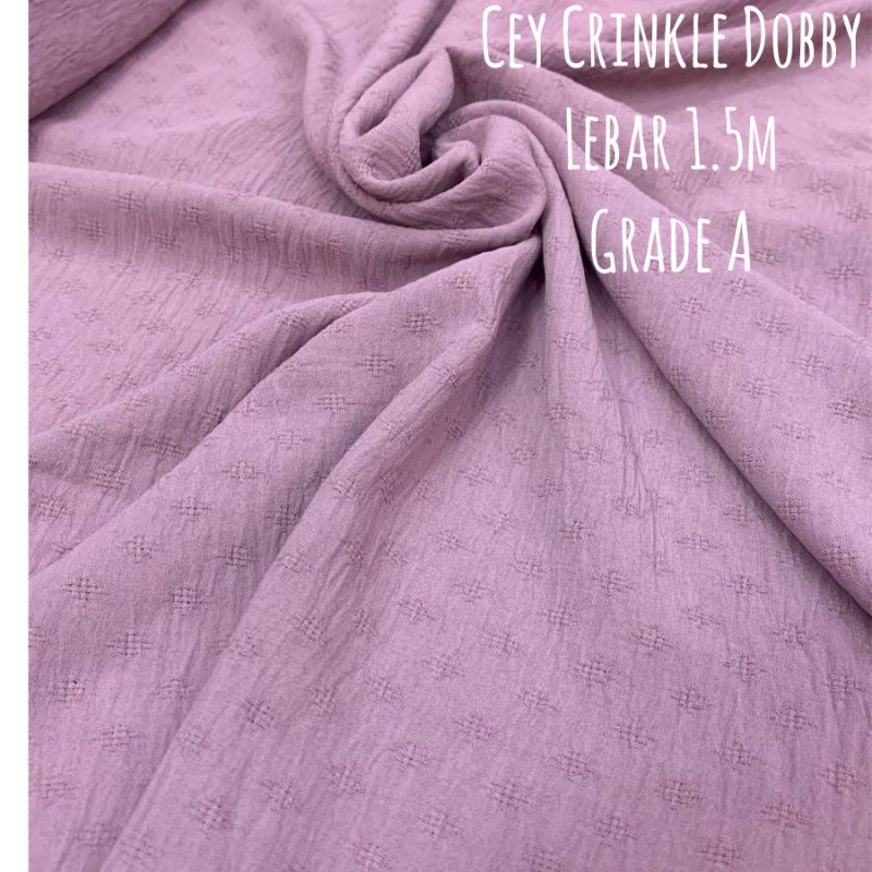 Jual Cey Crinkle Kain Premium Motif Dobby | Shopee Indonesia