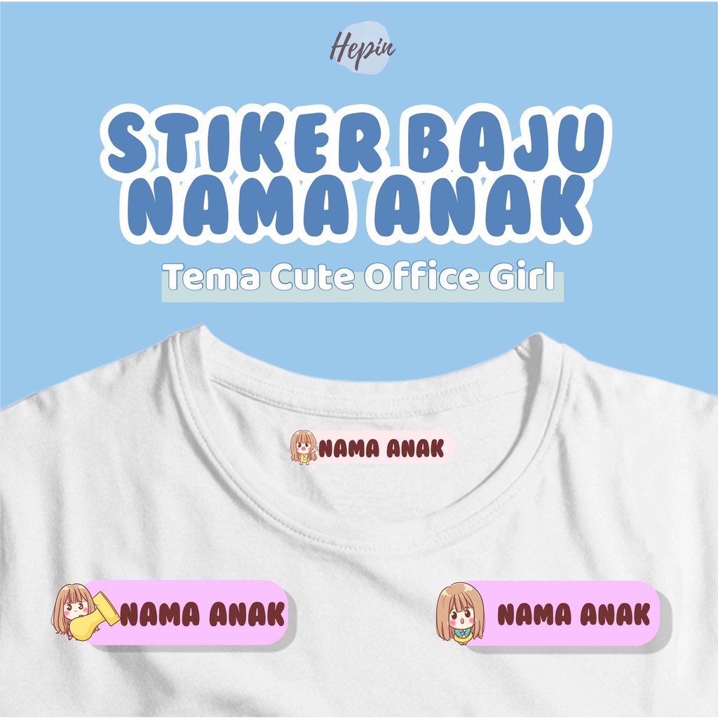 Jual (30-40pcs)Stiker label nama printing DTF/murah/label Kain Label ...