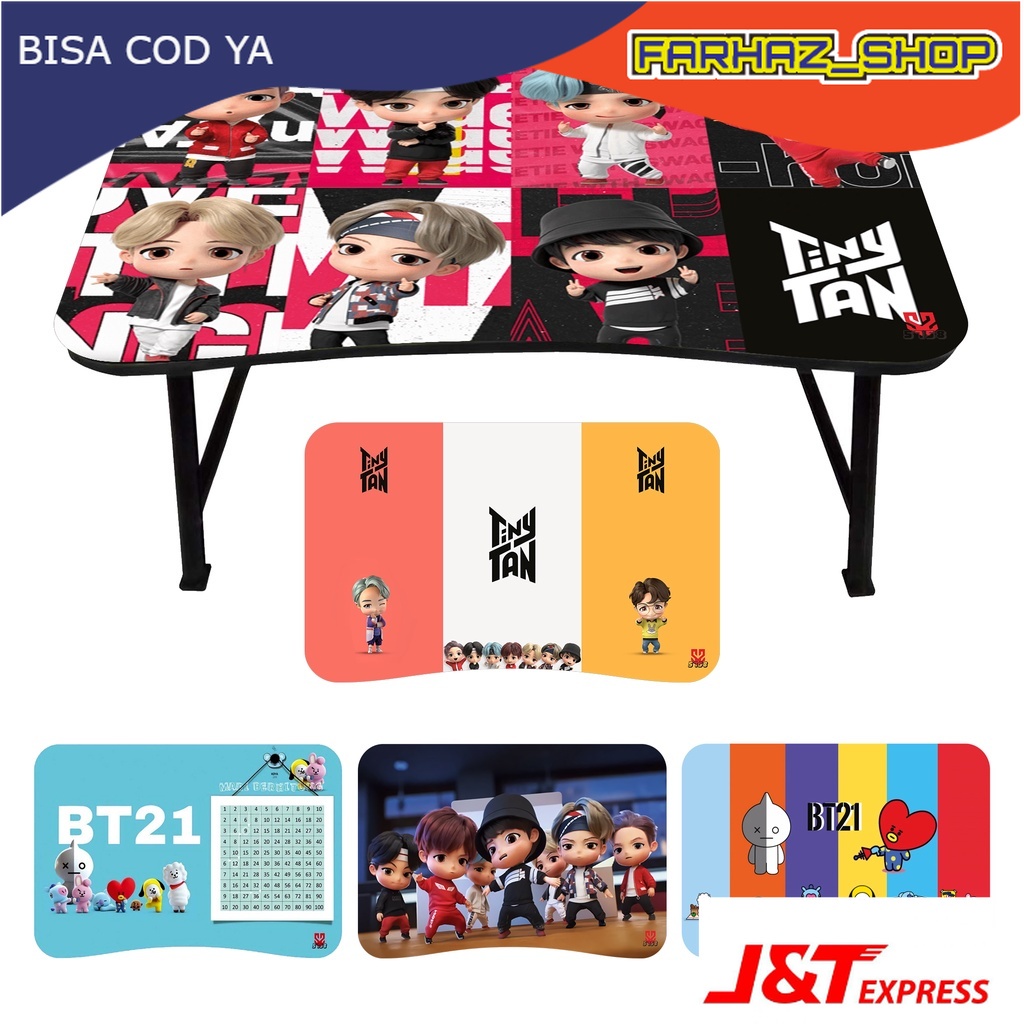 Jual MEJA BELAJAR LIPAT TINYTAN BTS BT21 ZEPETO DONAL DUCK UNICORN ...