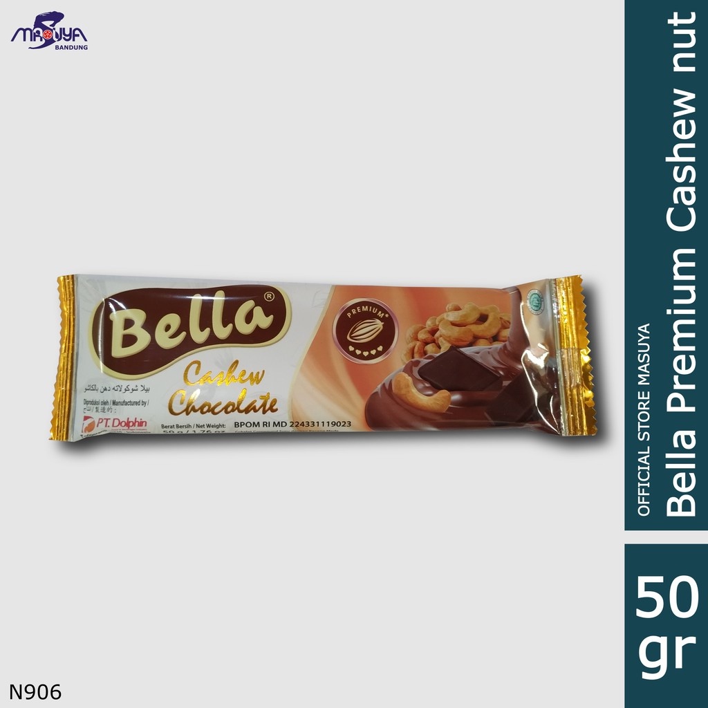 Jual PT.DOLPHIN Bella Chocolate Premium Cashew Nut 50 gr | Shopee Indonesia